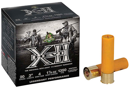 Hevi-Shot HEVI-XII 20 Gauge 3" 1.25 Oz #4 25ct - Firearms Direct Club