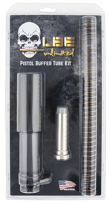 LBE Unlimited PBUFKTCG Pistol Buffer Tube Kit Gray AR-Platform ...