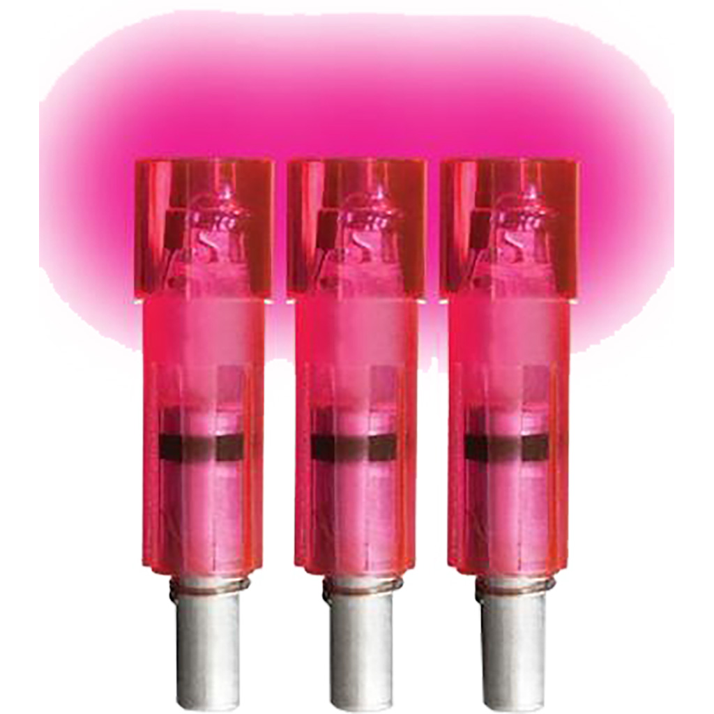 Lumenok Crossbow Nocks Pink Flat Gold Tip 3 Pk. - Firearms Direct Club