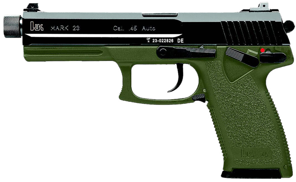 HK 81001075 Mark 23 45 ACP 10+1 5.87" Black Threaded Barrel, Black ...