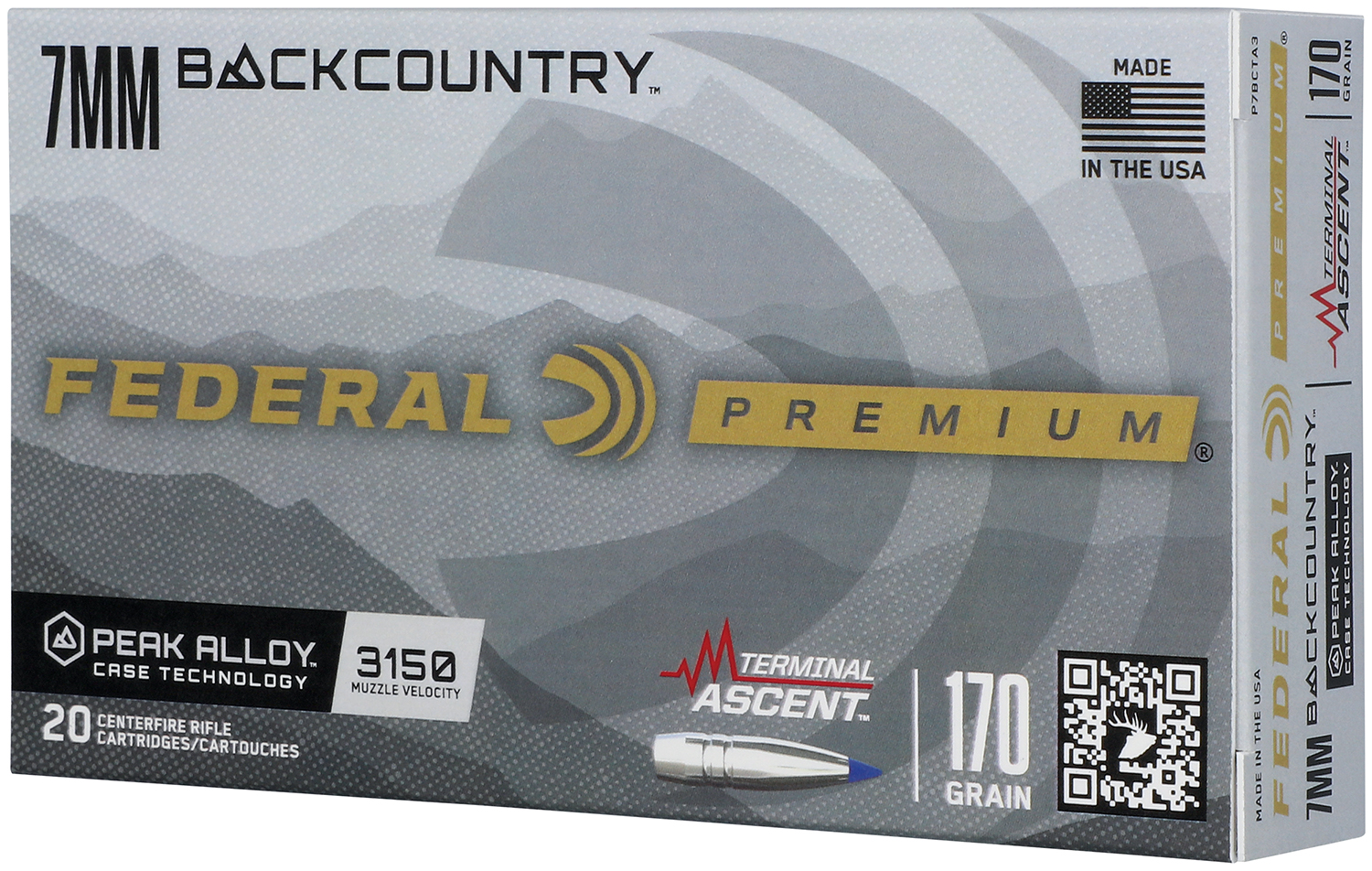 Federal Premium 7mm Backcountry 170gr Terminal Ascent 20rd - Firearms ...