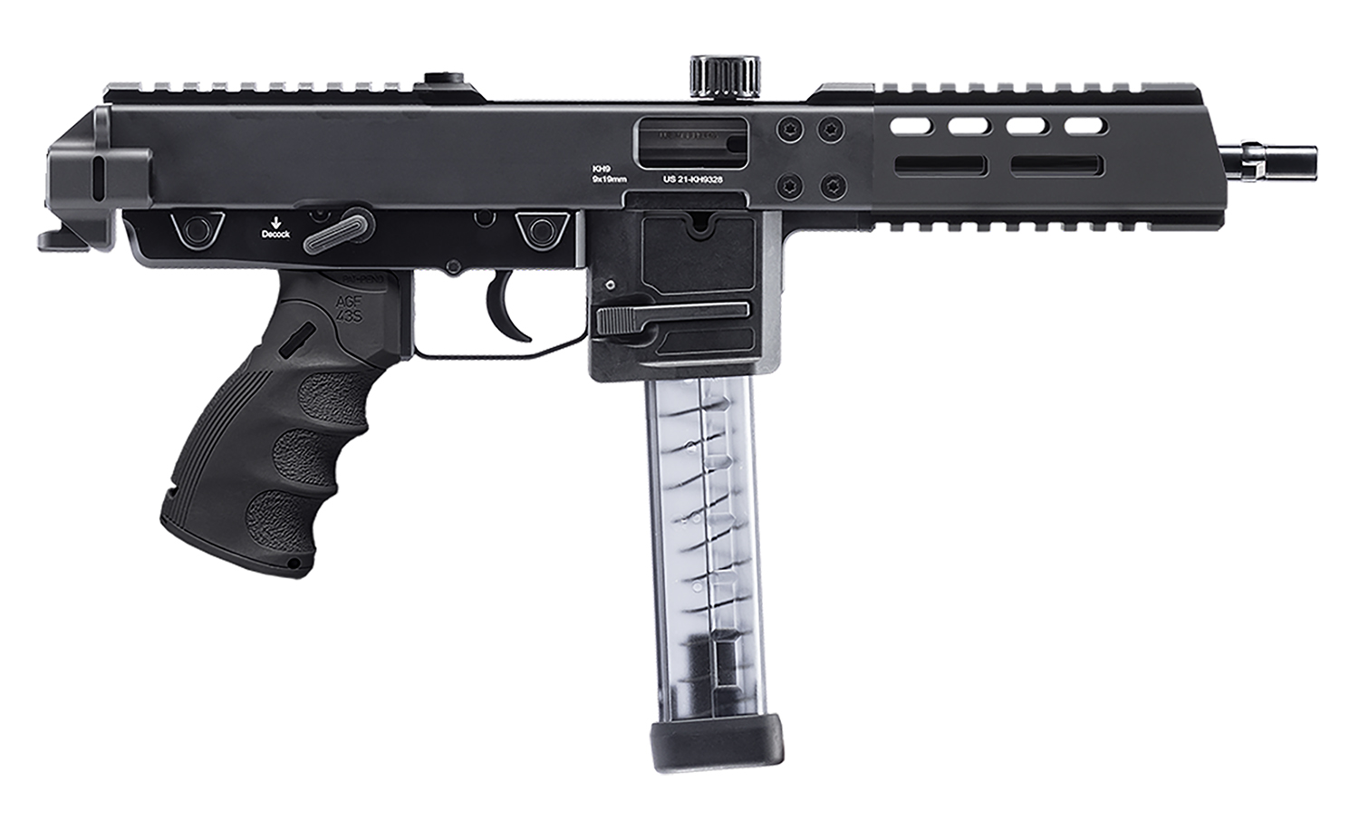 B&T Firearms BT-440000-C-US KH9 Covert 9mm Luger 30+1 6" Black Barrel ...