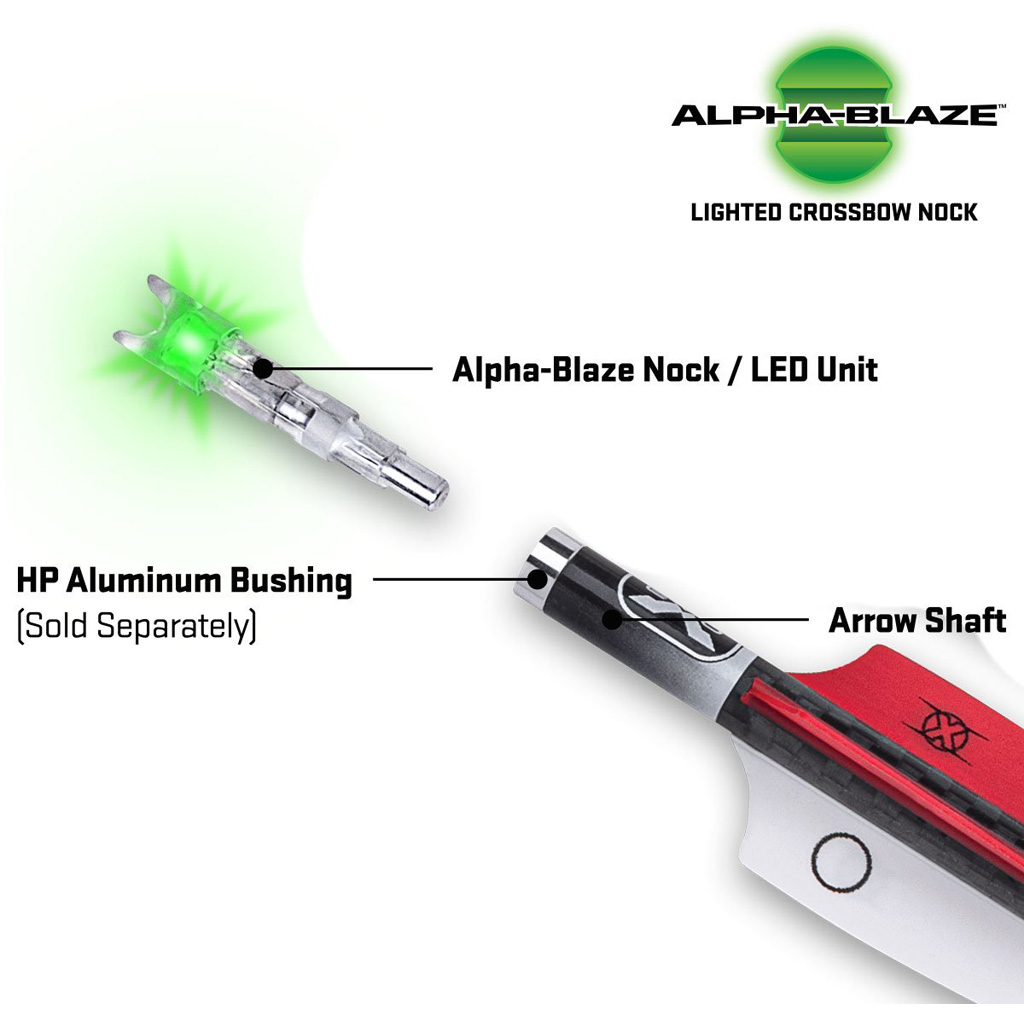 TenPoint Pro Elite 400 Lighted Carbon Arrows 20 In. Alpha Blaze Nocks 3 ...