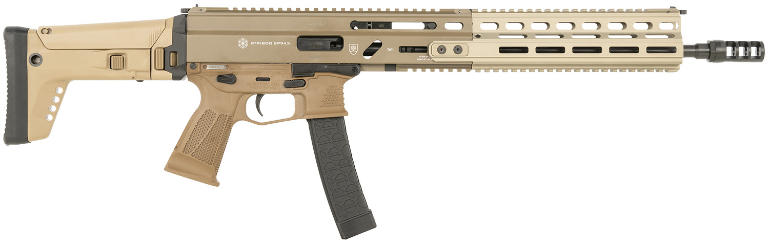 Grand Power 810091158012 Stribog SP9A3 9mm Luger 30+1 16" Flat Dark ...