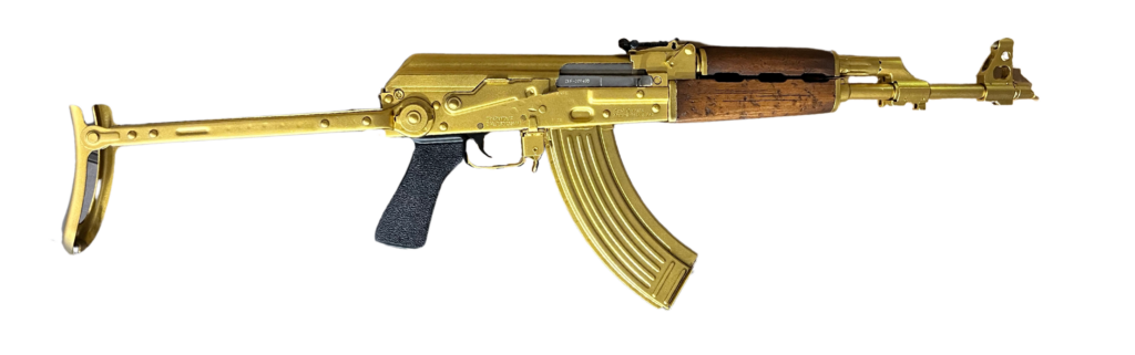 ZASTAVA ZPAPM70 7.62X39 WOOD HG, UNDERFOLDER GUCCI GOLD - Firearms ...