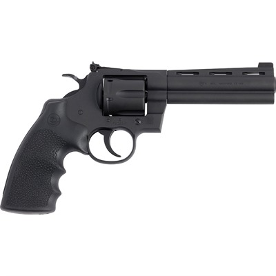 PYTHON 357 MAGNUM 5'' BBL 6RD HOGUE GRIP MATTE BLUED - Firearms Direct Club