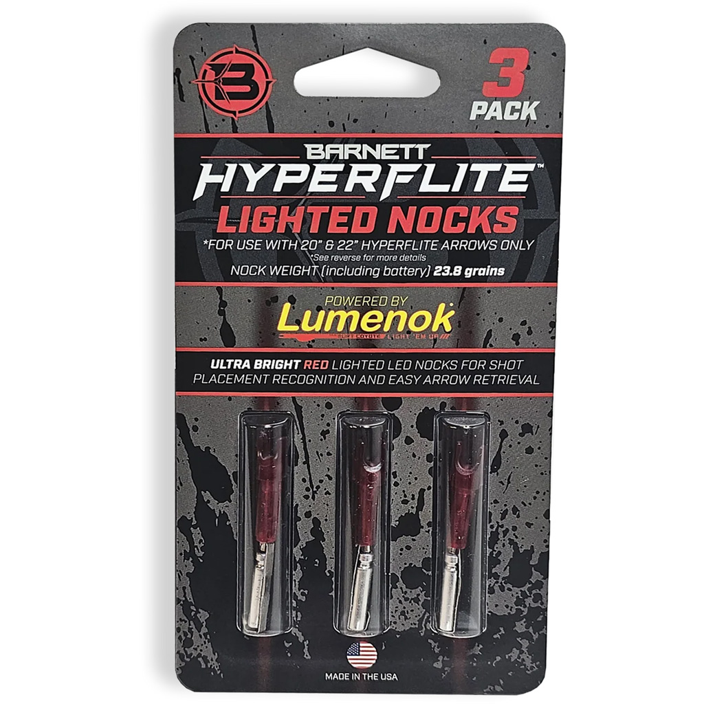 Barnett Hyperflite Lumenok Lighted Nocks 3 Pk. - Firearms Direct Club