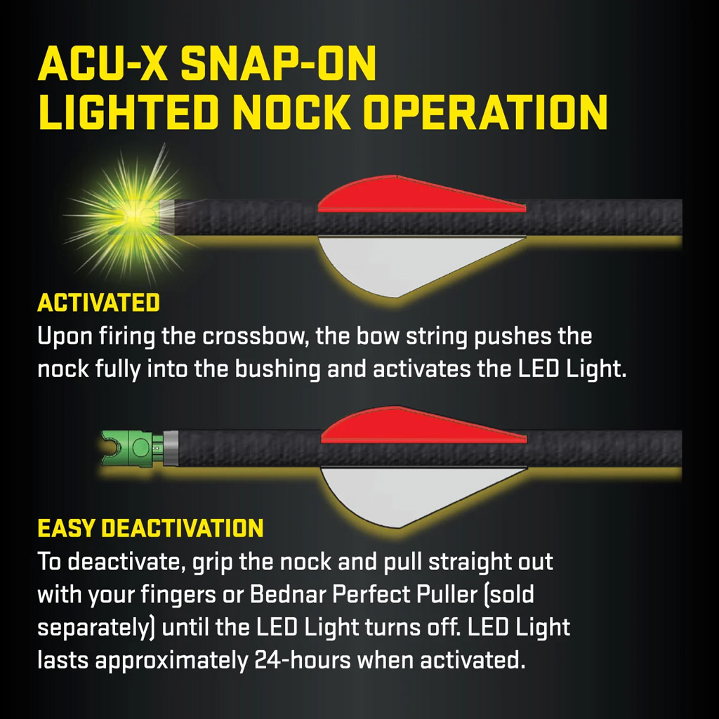 TenPoint ACU-X Lighted Carbon Arrows 20 In. ACU-X Lighted Nock 3 Pk ...