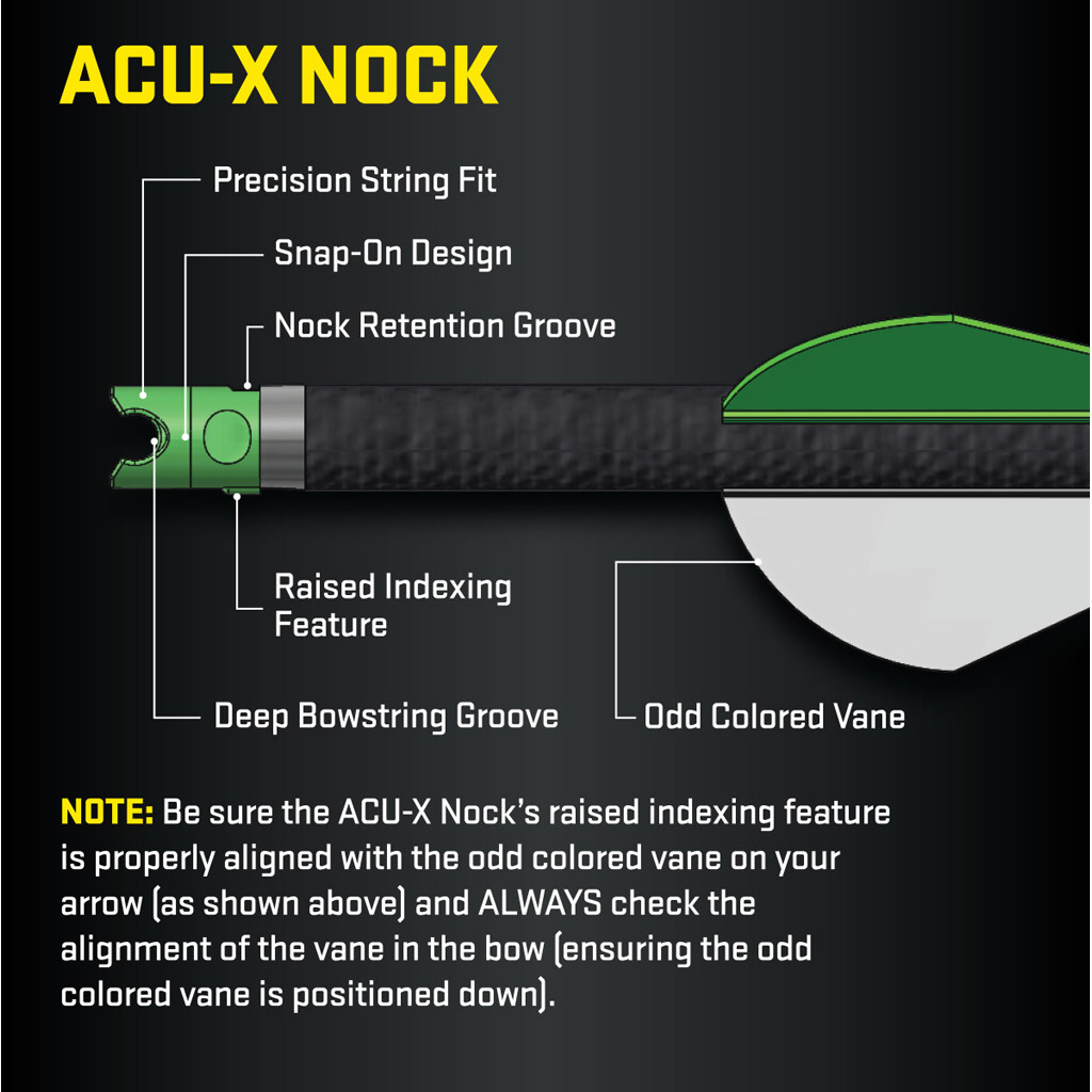 TenPoint ACU-X Lighted Carbon Arrows 20 In. ACU-X Lighted Nock 3 Pk ...